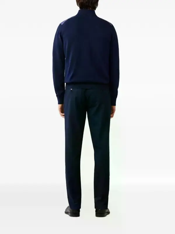HACKETT LONDON Quarter-zip Panelled Sweater