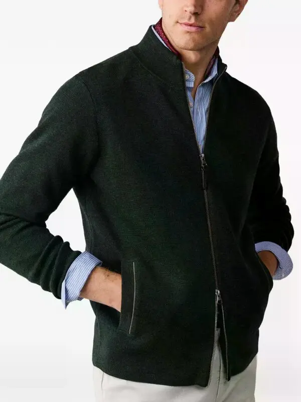 HACKETT LONDON Milano-knit Merino Wool Cardigan