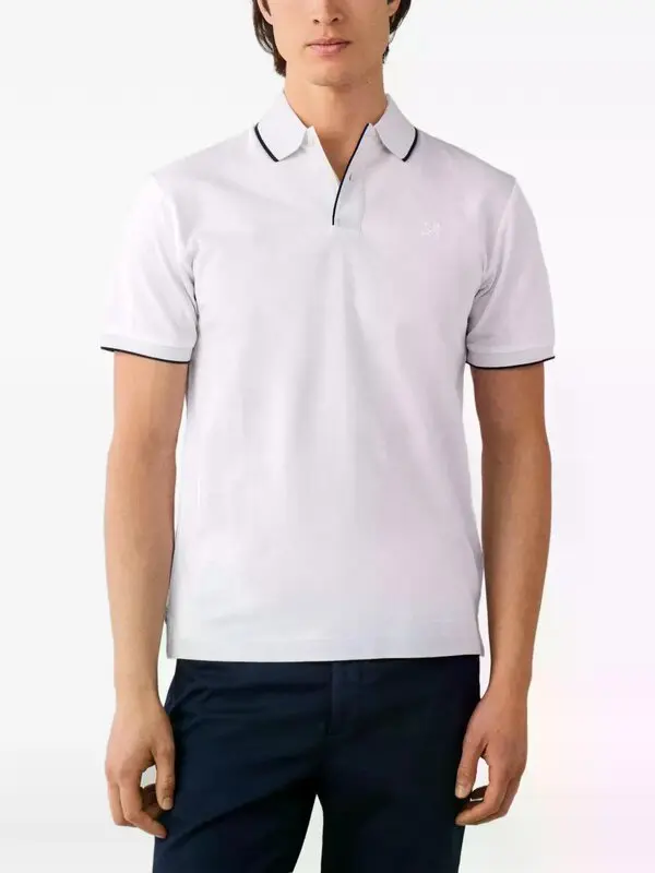 HACKETT LONDON Side-vent Polo Shirt - White