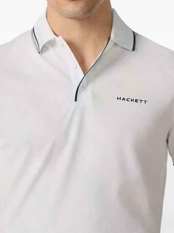 HACKETT LONDON Tipped Short-sleeve Polo Shirt