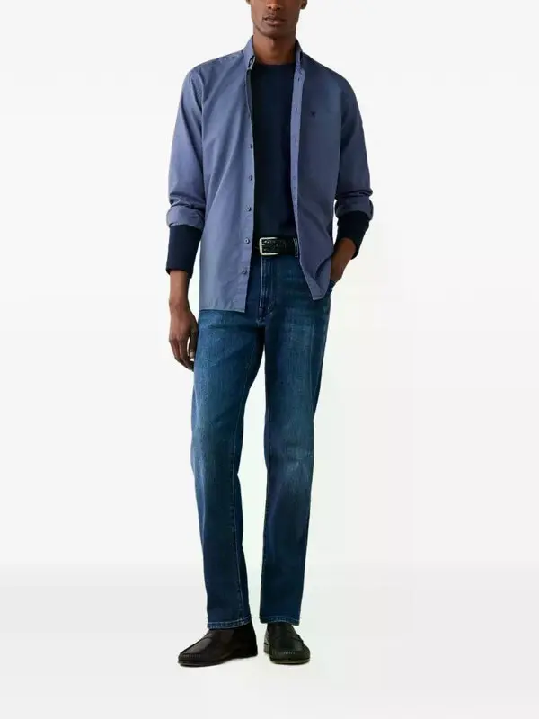 HACKETT LONDON Embroidered-logo Shirt