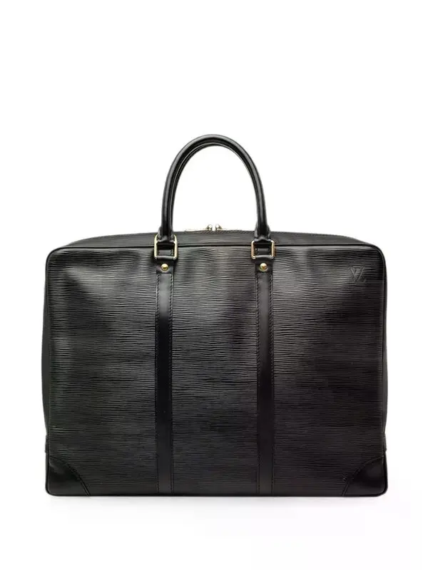 LOUIS VUITTON 2000 Epi Porte Documents Voyage Business Bag - Black