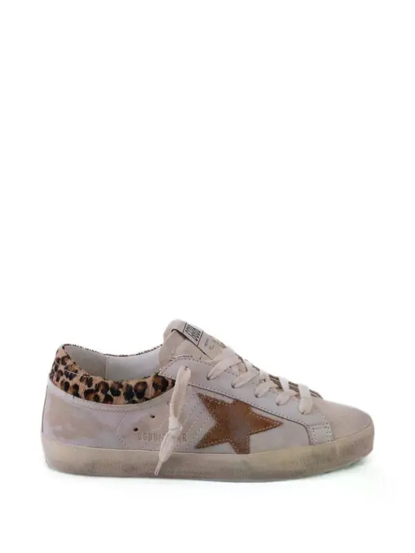 GOLDEN GOOSE Super-star Leopard-print Sneakers
