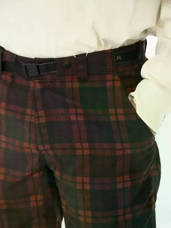 Woolrich Plaid Belted Shorts
