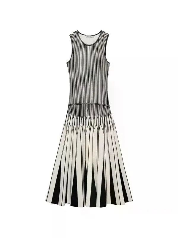 Simkhai Oaklen Illusion Knit Midi Dress - White