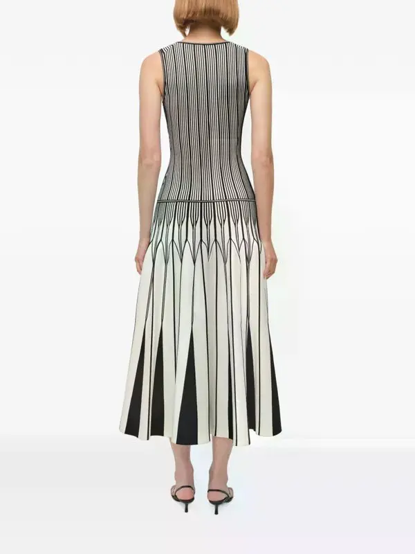 Simkhai Oaklen Illusion Knit Midi Dress