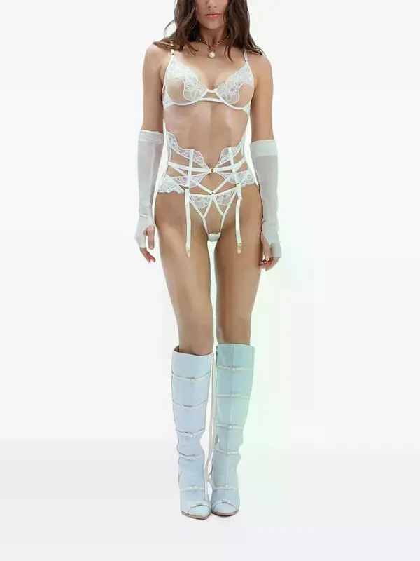 GOD SAVE QUEENS Lace-trim Underwired Bras