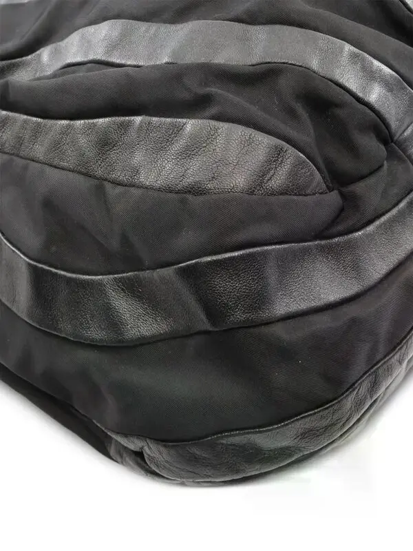 Prada 2000s Striped Leather Handbag