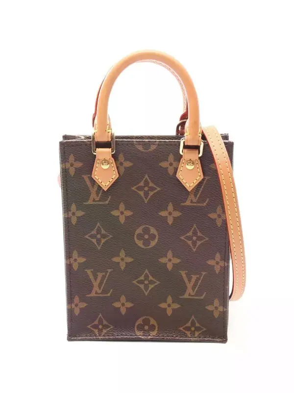 LOUIS VUITTON Monogram Petite Sac Plat Handbag