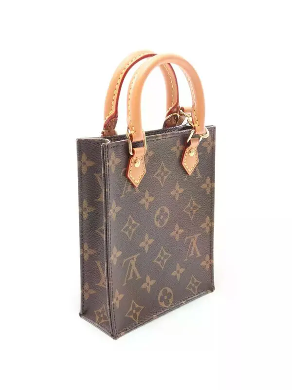 LOUIS VUITTON Monogram Petite Sac Plat Handbag