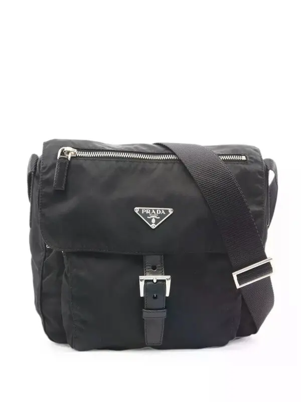 Prada 2010s Vela Sport Shoulder Bag - Black
