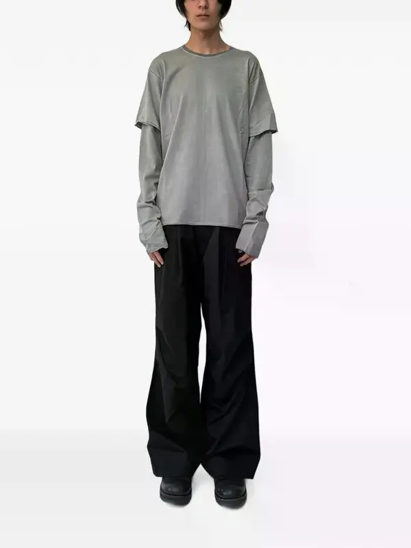 SAN263-1 Layered-sleeve T-shirt