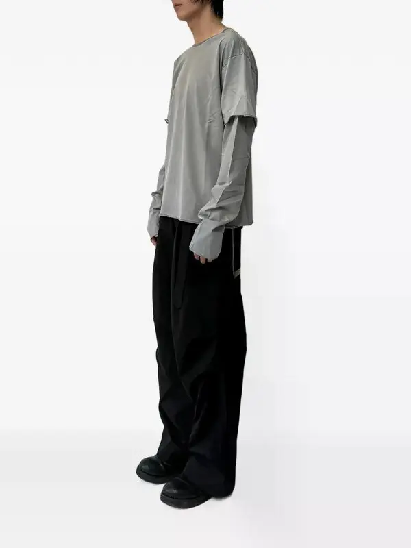 SAN263-1 Layered-sleeve T-shirt