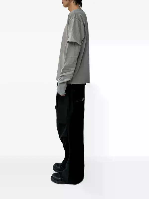 SAN263-1 Layered-sleeve T-shirt