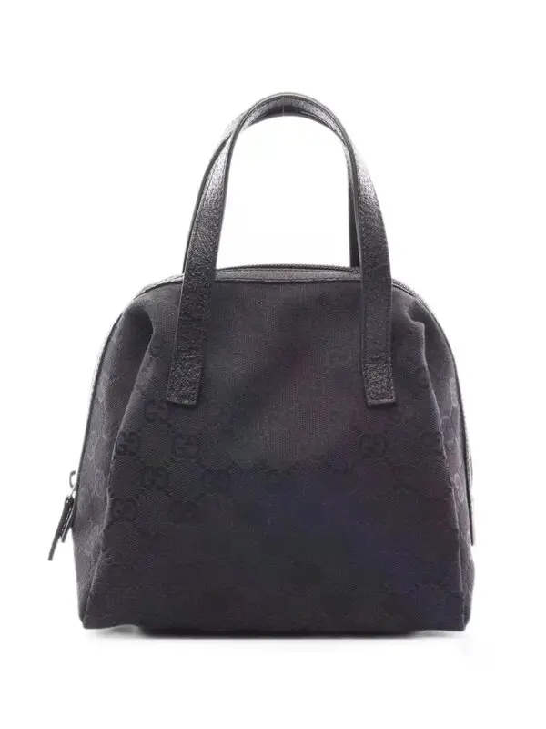 Gucci 2000s Gg-canvas Mini Tote Bag - Black