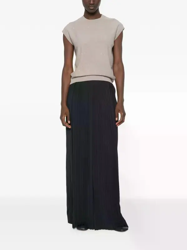 Herno Sequin Embellished Vest - Neutrals