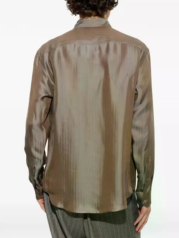 Giorgio Armani Herringbone-pattern Shirt