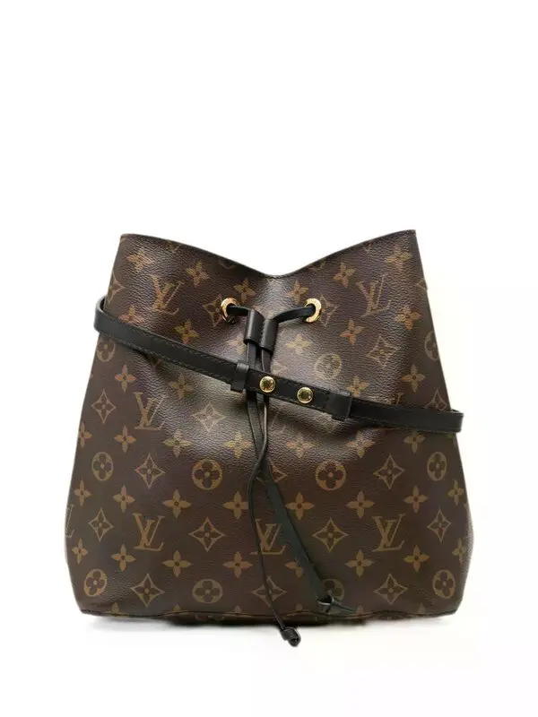 LOUIS VUITTON 2017 Monogram Neonoe Mm Bucket Bag - Brown