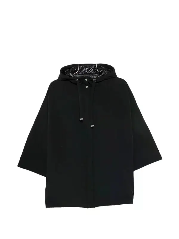 Herno Hooded Three-quarter Sleeve Jacket