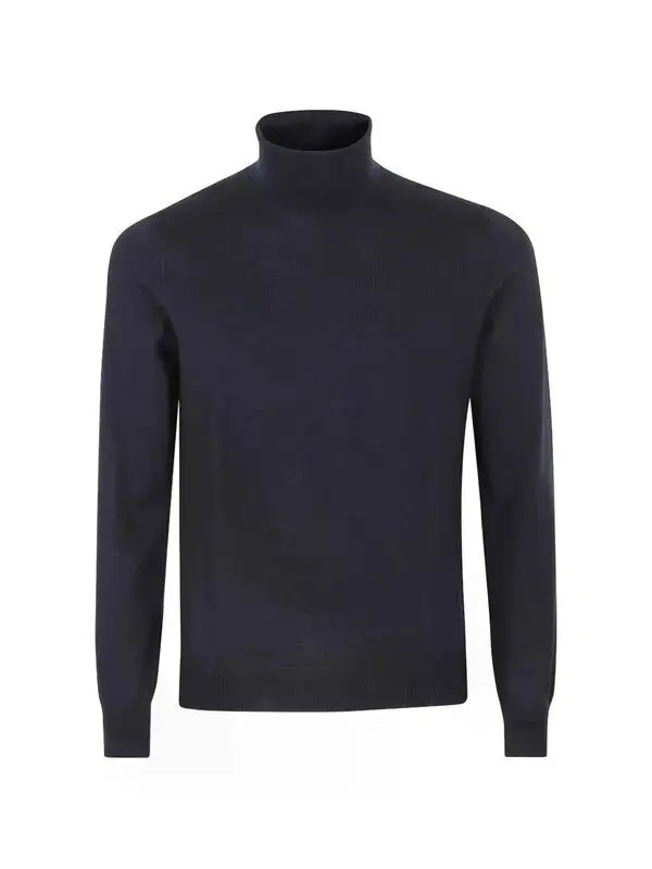 Tagliatore Miles Roll-neck Sweater - Blue