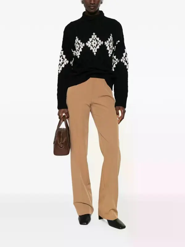 ERMANNO FIRENZE Cable-knit Sequin-embellished Jumper