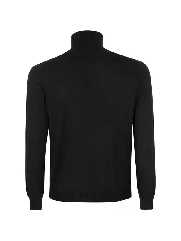 Tagliatore Miles Roll-neck Sweater - Black
