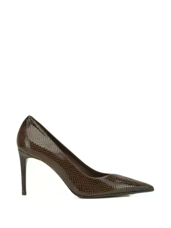 SERGIO LEVANTESI Snakeskin-effect Pointed-toe Pumps
