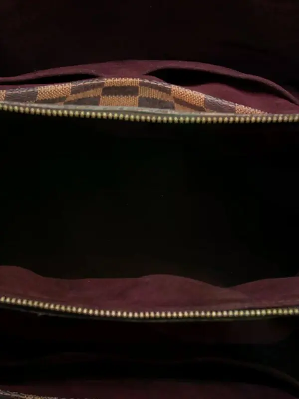 LOUIS VUITTON 2014 Damier Ebene Ascot Satchel