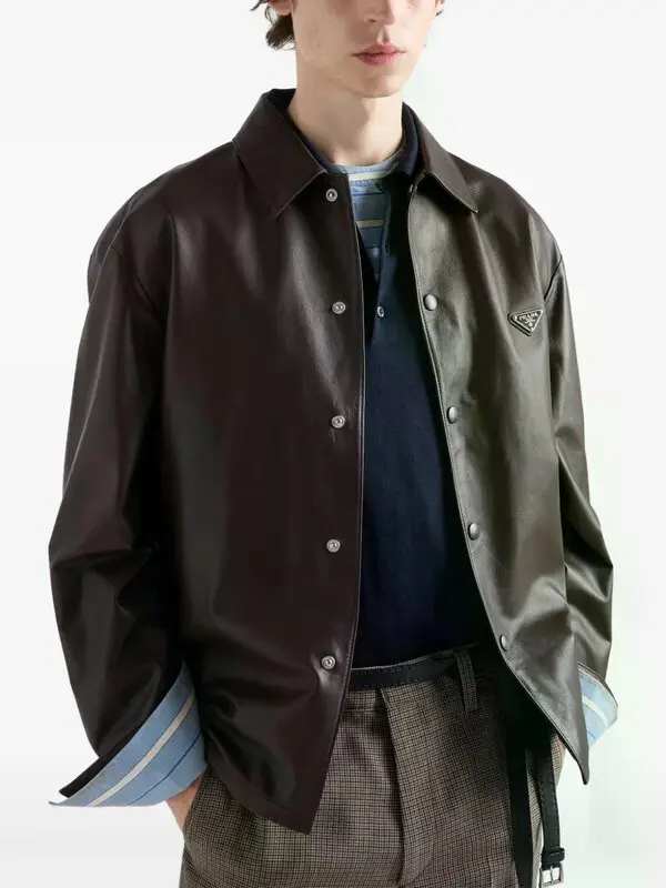 Prada Nappa Leather Shirt