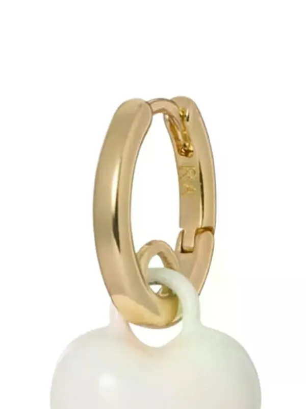ROXANNE ASSOULIN Heart Pendant Hoop Earrings