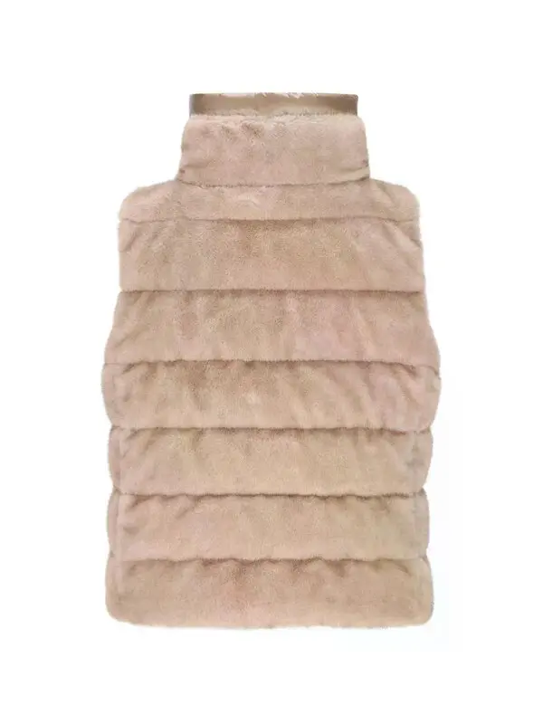 Herno Padded Faux-fur Gilet - Neutrals
