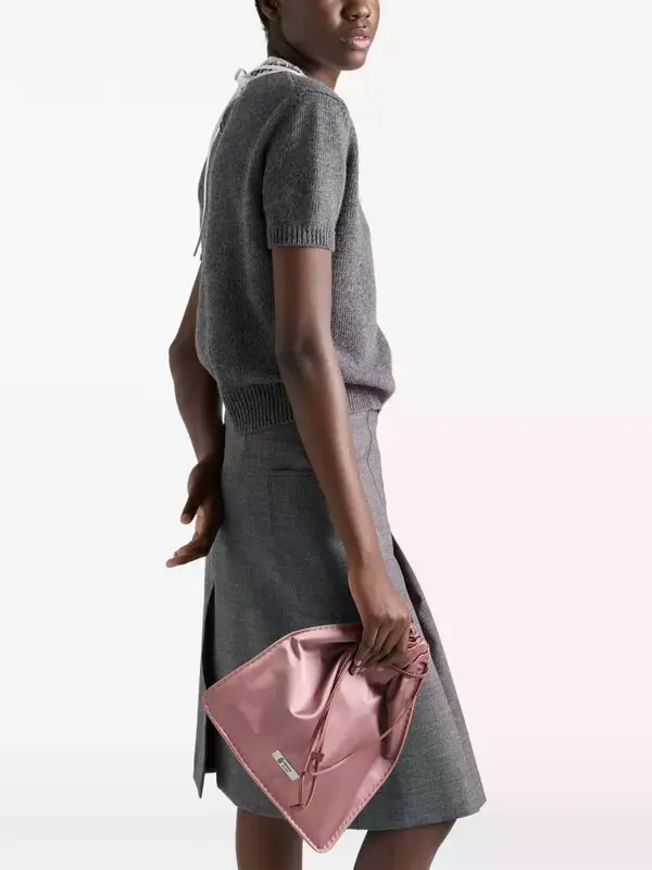 Prada Rush Stitch Pleated Skirt