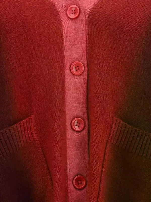 MIRROR IN THE SKY Gradient Patch-pocket Cardigan