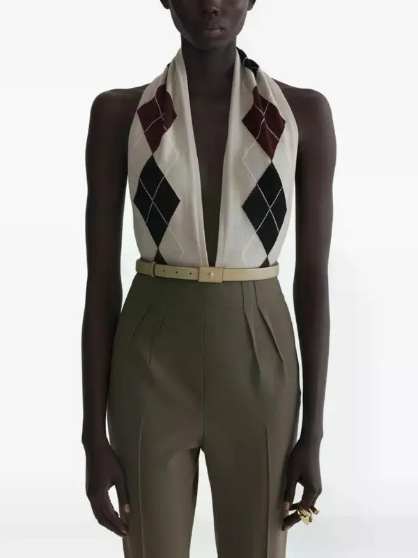 MUGLER Cashmere Argile Bodysuit - Neutrals