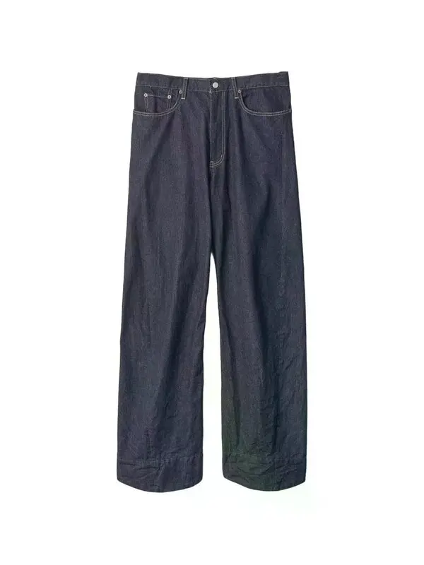 SSSTEIN Twist-cut Straight-leg Jeans