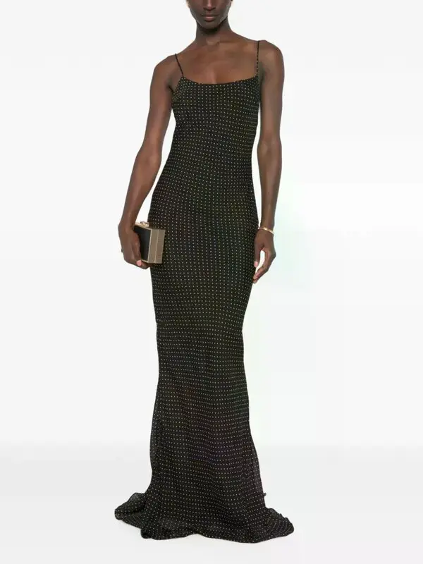 Andamane Ninfea Polka-dot Maxi Dress