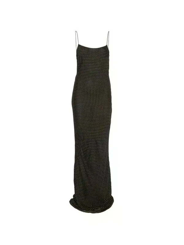 Andamane Ninfea Polka-dot Maxi Dress - Black
