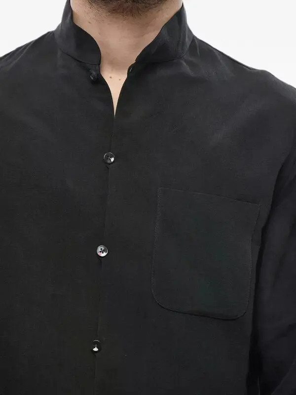 UMIT BENAN Francis Mandarin-collar Shirt