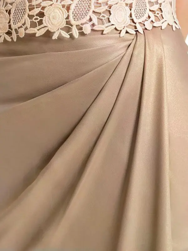 GEMY MAALOUF Draped Crepe Maxi Skirt