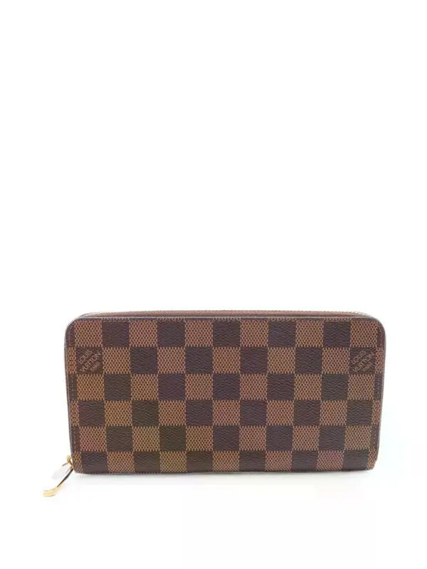 LOUIS VUITTON 2015 Zippy Damier Wallet - Brown