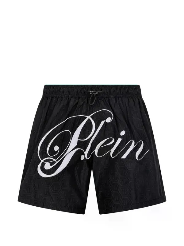 Philipp Plein Swimming Shorts Monogram Signature