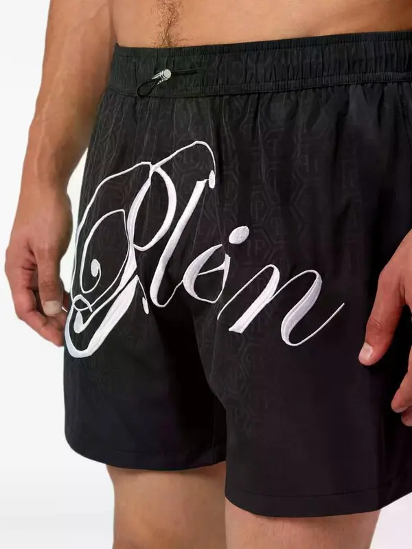 Philipp Plein Swimming Shorts Monogram Signature
