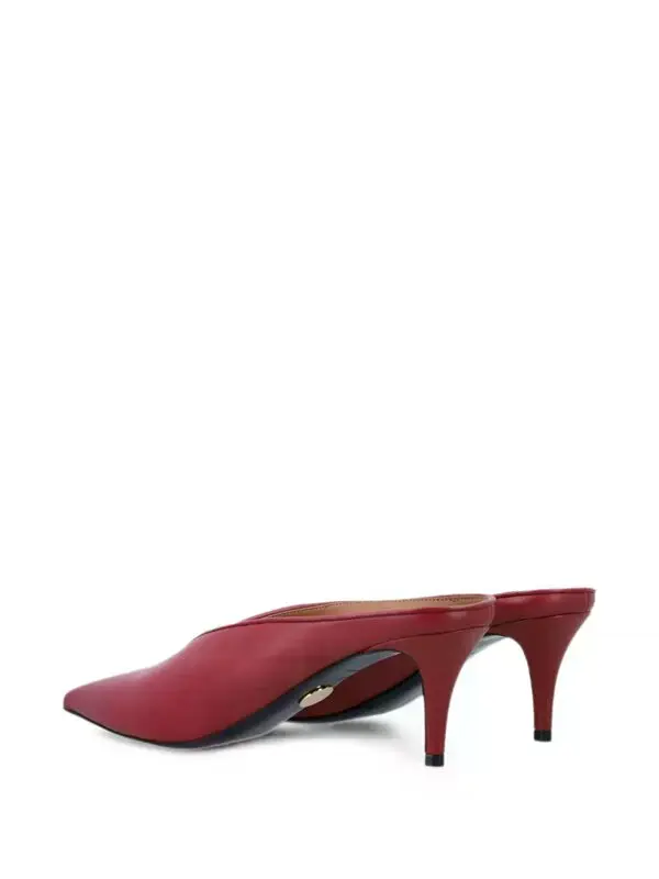 Stella McCartney Pointed-toe V-cut Heeled Mules