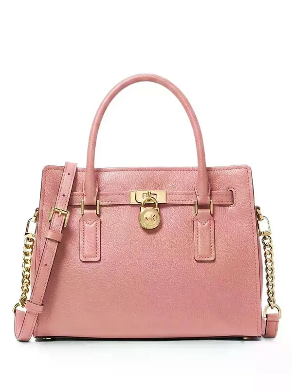 Michael Kors Padlock-detail Leather Tote Bag