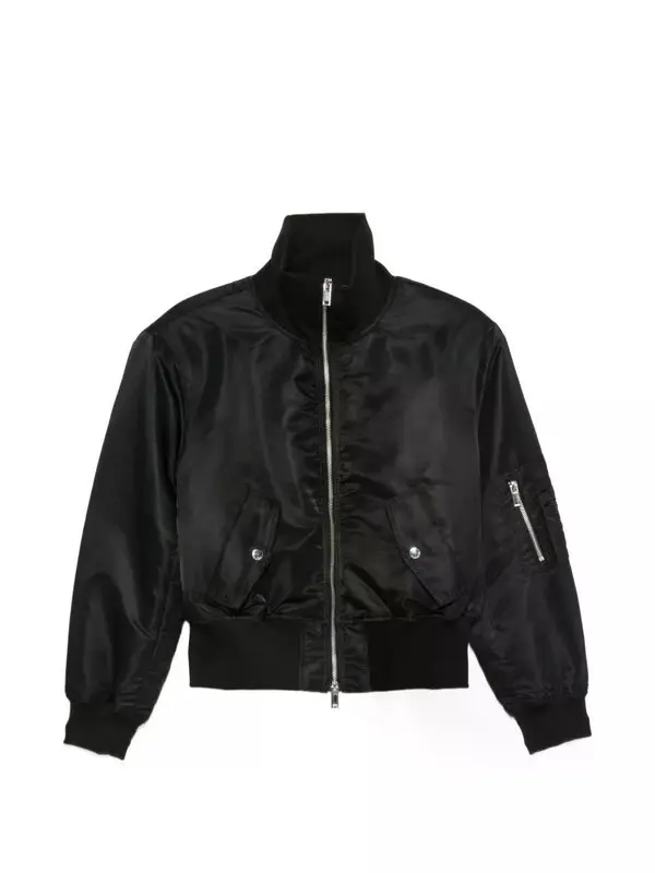 THE FRANKIE SHOP Storm Zip-up Bomber Jacket - Black