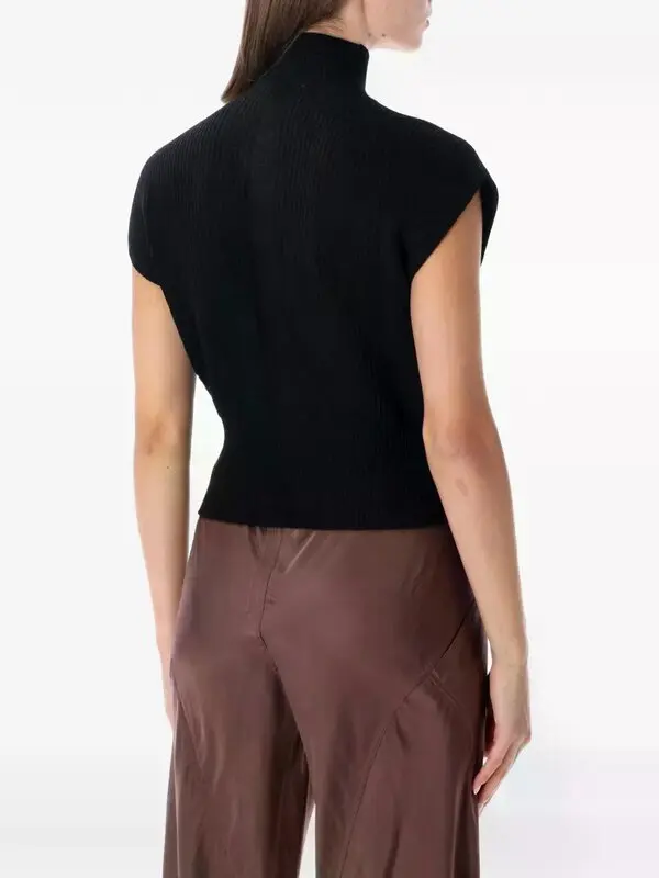 Rick Owens Ribbed-knit High-neck Sweater