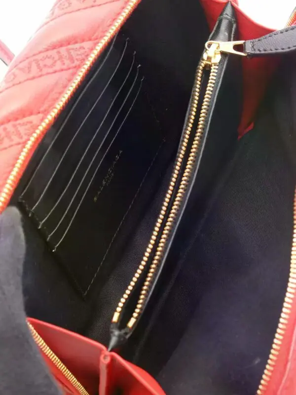 Balenciaga Leather Quilted Logo Shoulder Bag