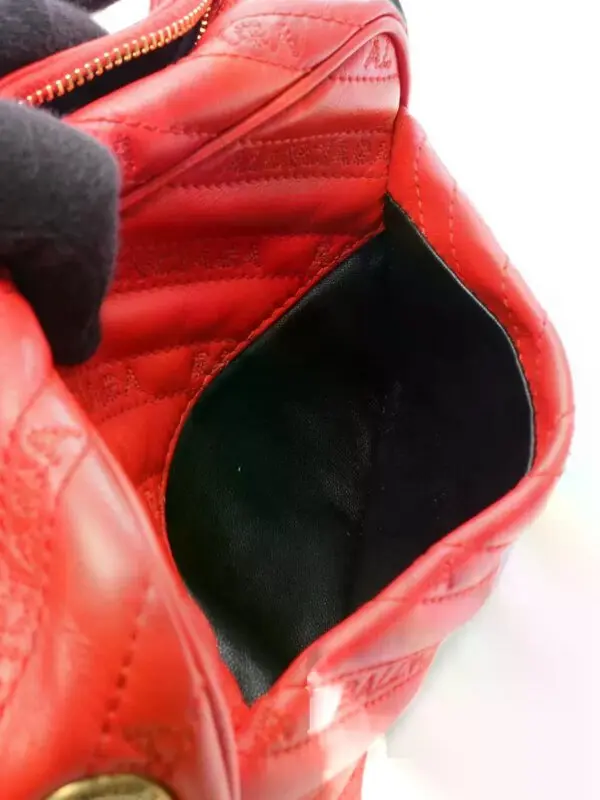 Balenciaga Leather Quilted Logo Shoulder Bag