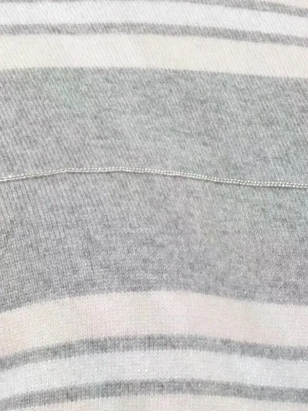 Peserico Striped Lurex-detailed Sweater