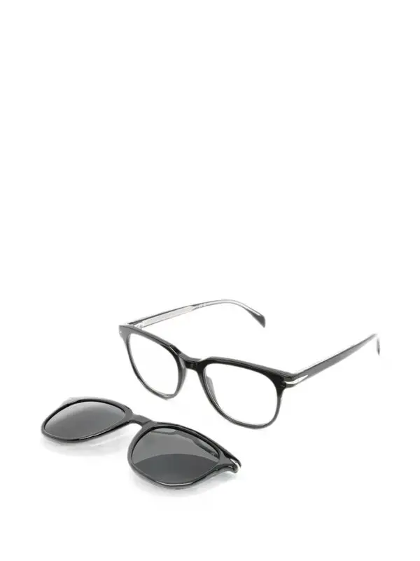 DB EYEWEAR BY DAVID BECKHAM Clip-on Square-frame Glasses